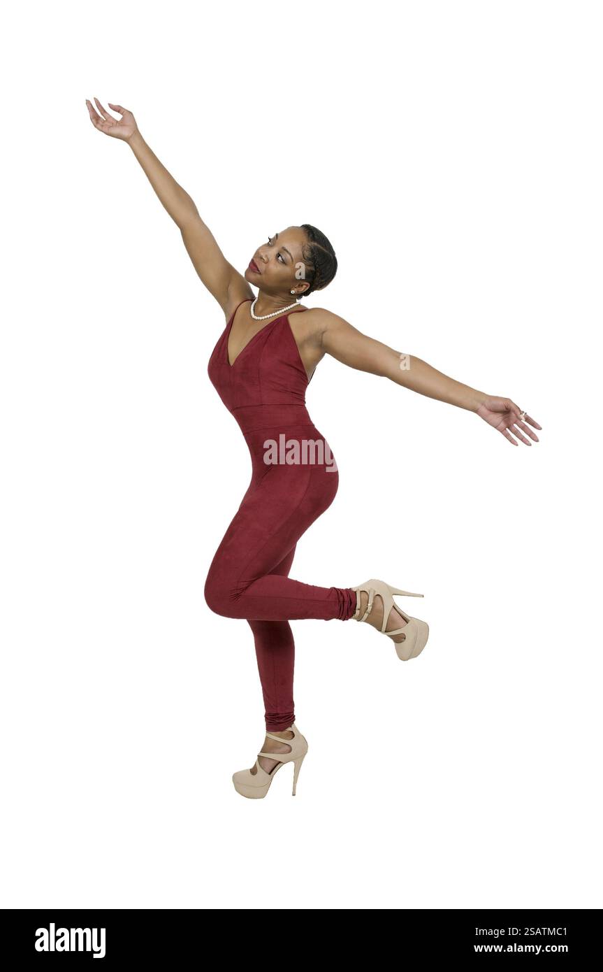 Woman beautifully dances in hi-res stock photography and images - Alamy