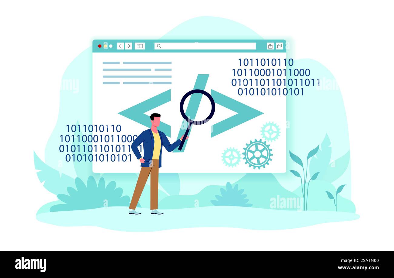 Bit coding in computer data Stock Vector Images - Alamy