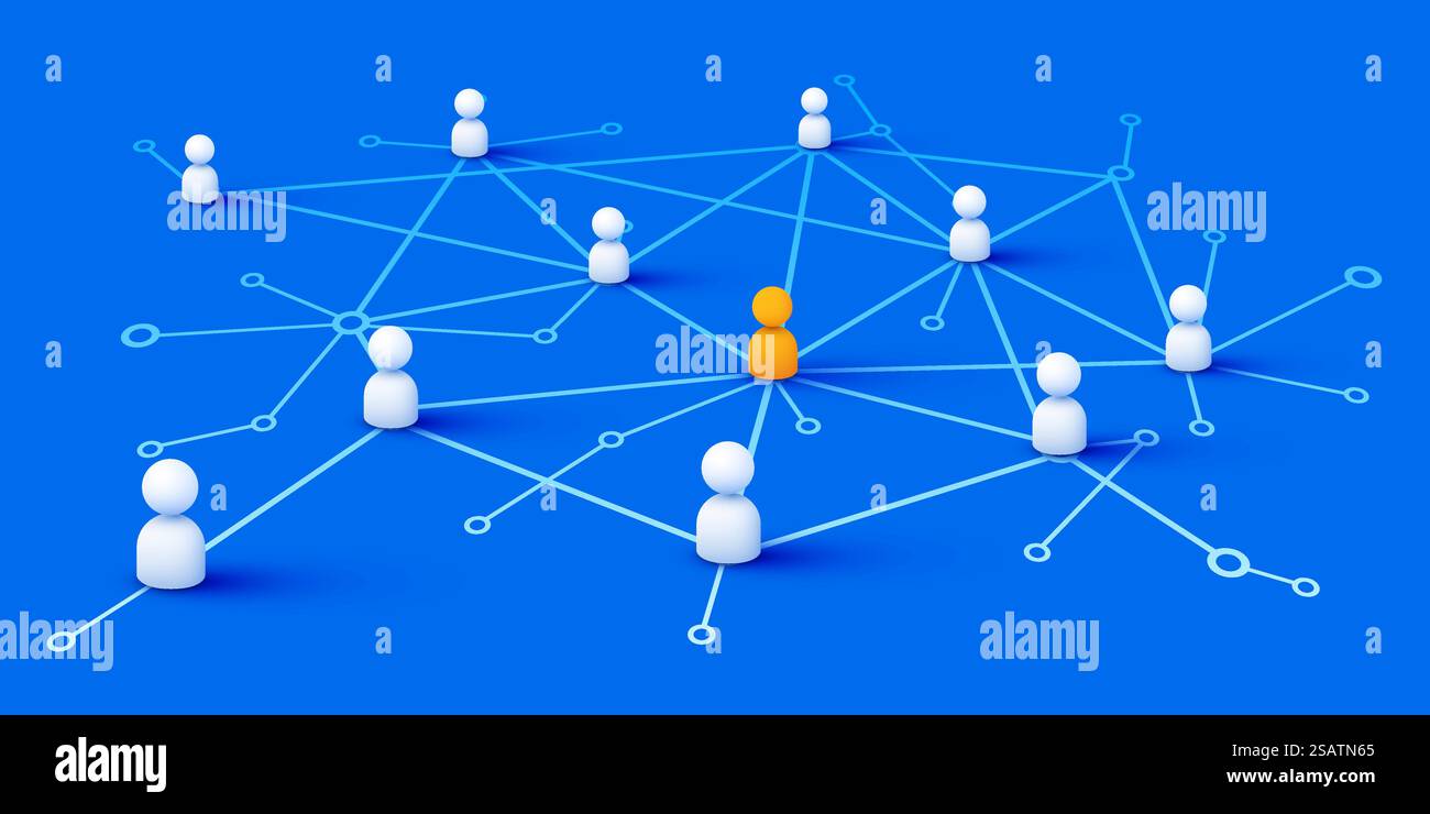 Connecting people. Social network concept. Vector illustration ...