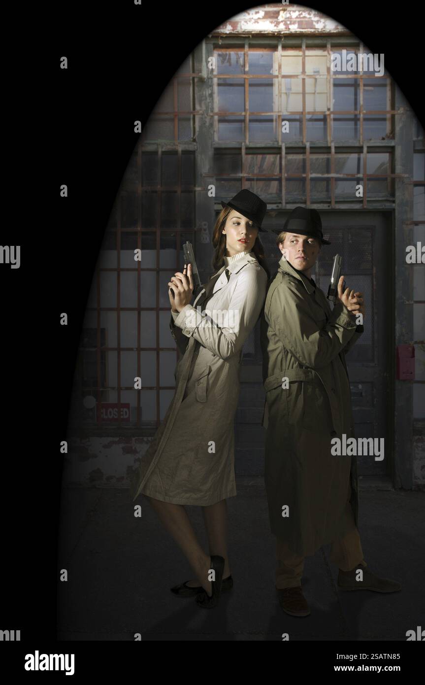 Secret agents male and female hi-res stock photography and images - Alamy