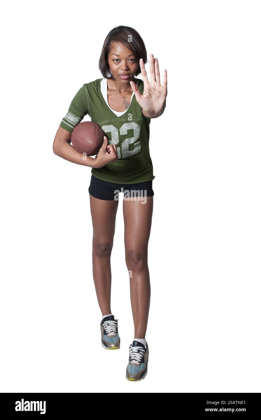 African american female athlete Cut Out Stock Images & Pictures - Alamy