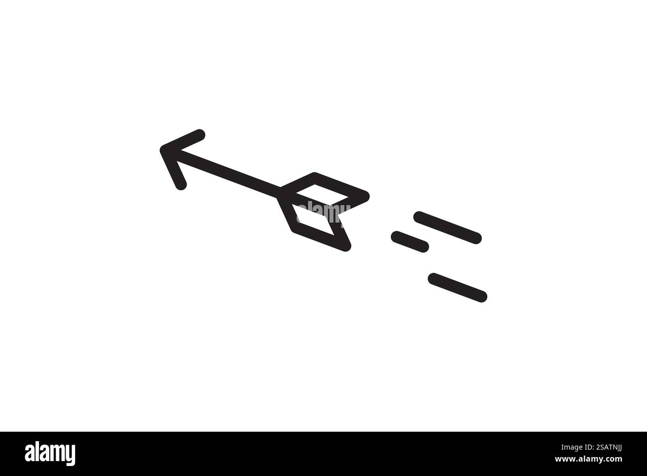 Arrow in target icon. Strategy symbol success. Vector illustration ...