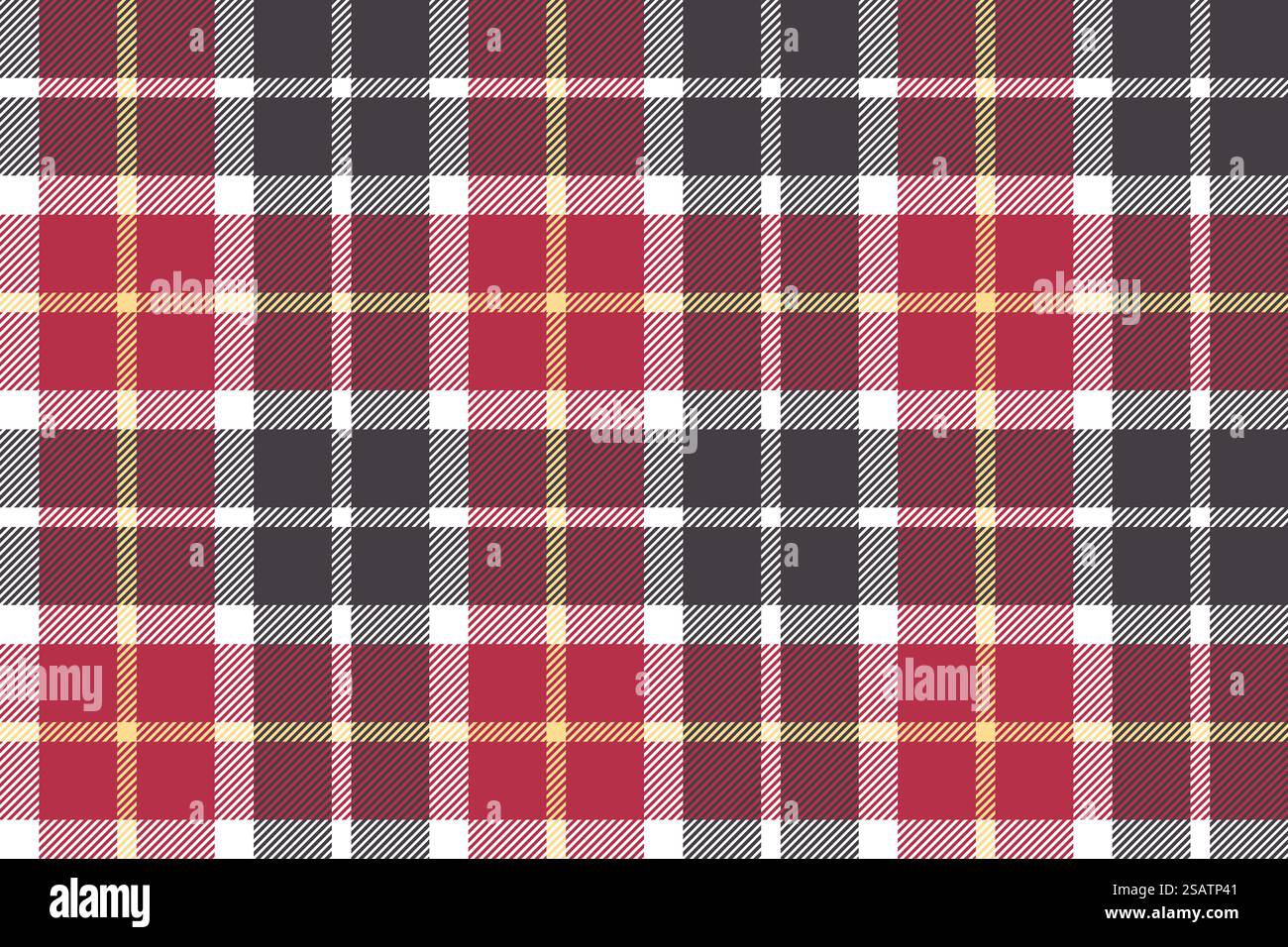 Red and gray check fabric seamless texture. Vector illustration.. Red ...