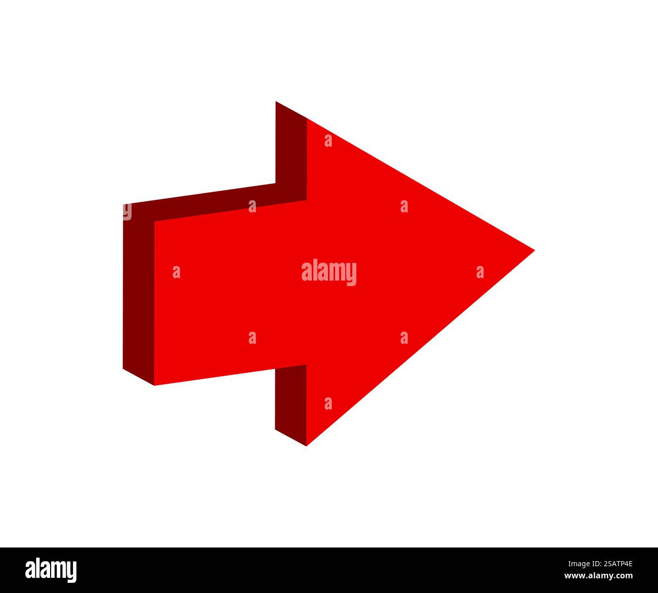Red pointer on white Stock Vector Images - Alamy