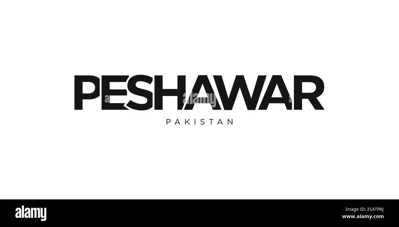 Peshawar in the Pakistan emblem for print and web. Design features ...