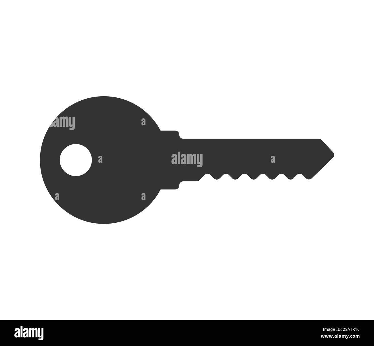 Key silhouette of security symbol. Vector lock safe icon.. Key ...