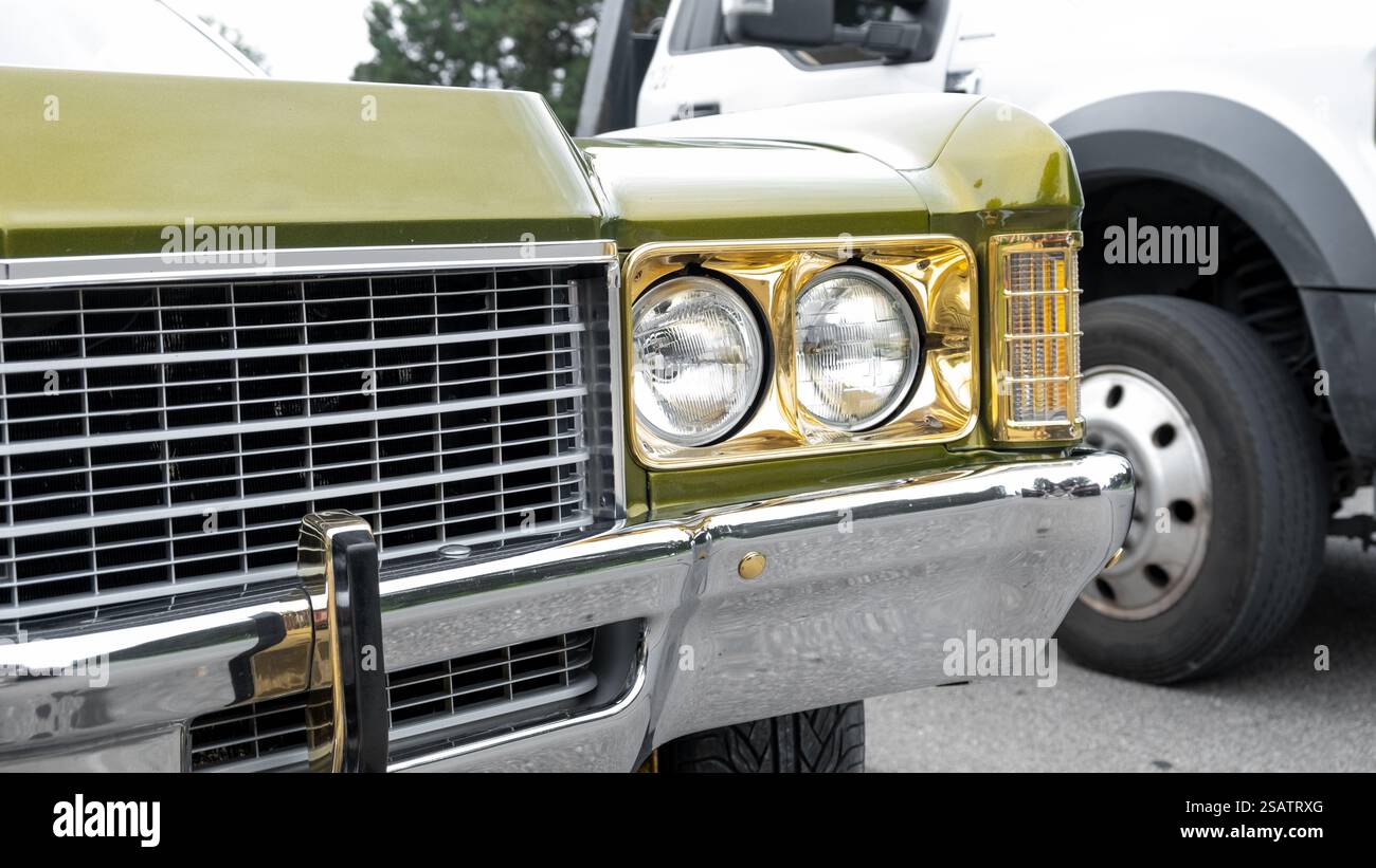 Classic American muscle car at wood ward dream cruise in Detroit ...