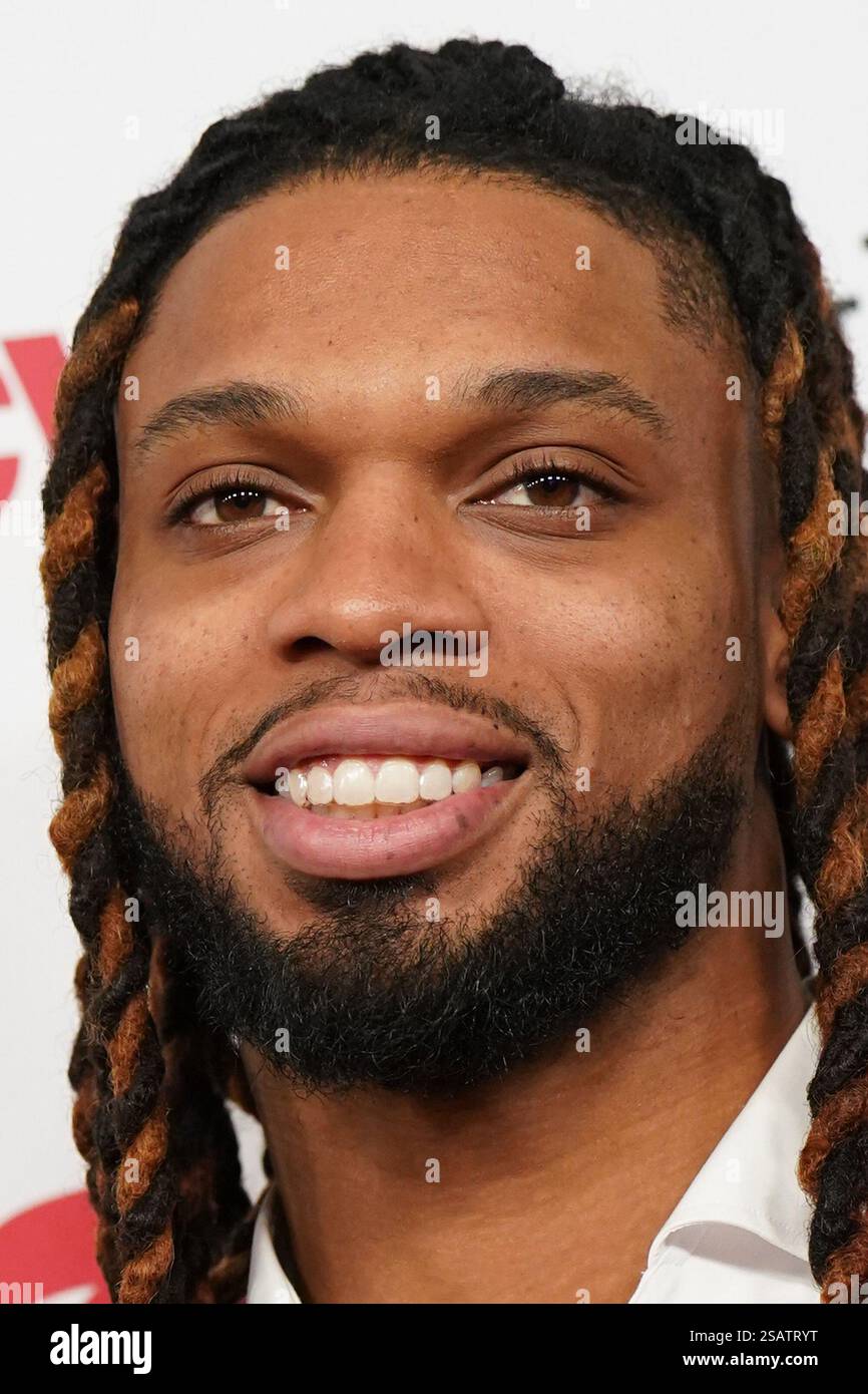 Damar Hamlin at arrivals for The American Heart Association s Go Red ...