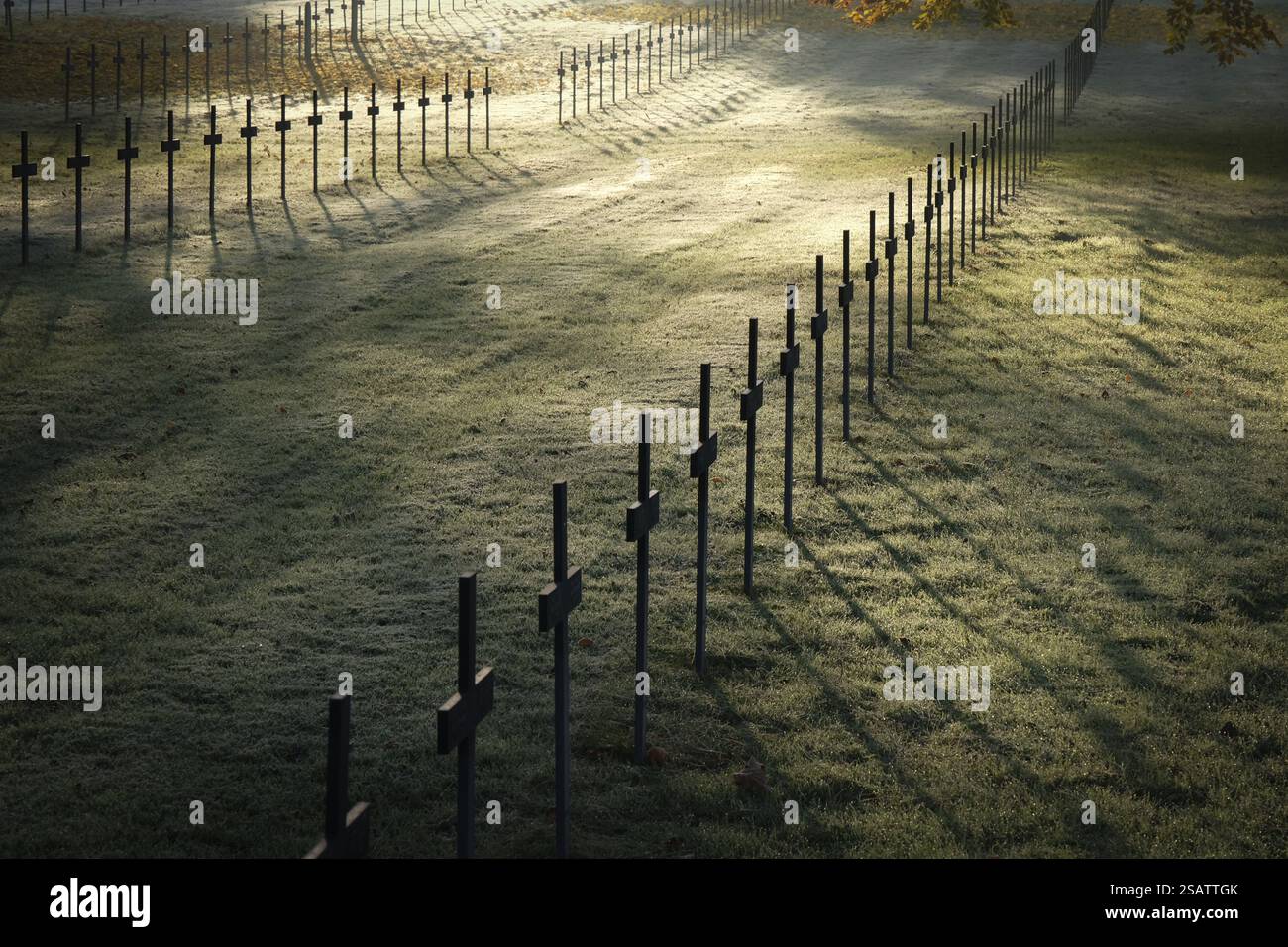 German WW1 national war cemetery at Neuville Saint-Vaast in France. It ...