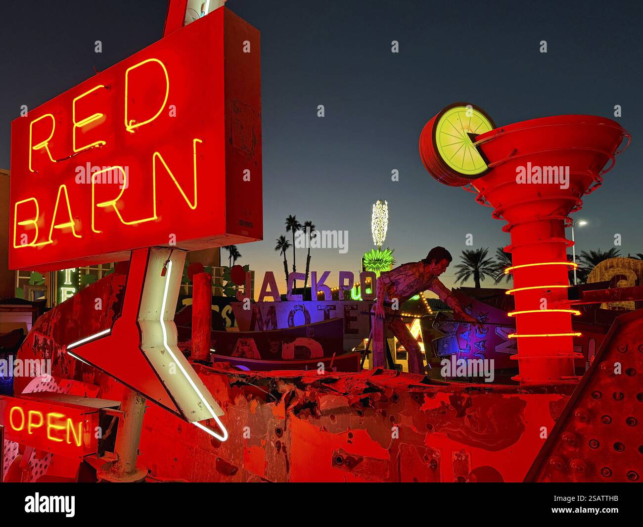 The Neon Museum, Neon Sign Cemetery, Las Vegas, Nevada, USA, North ...