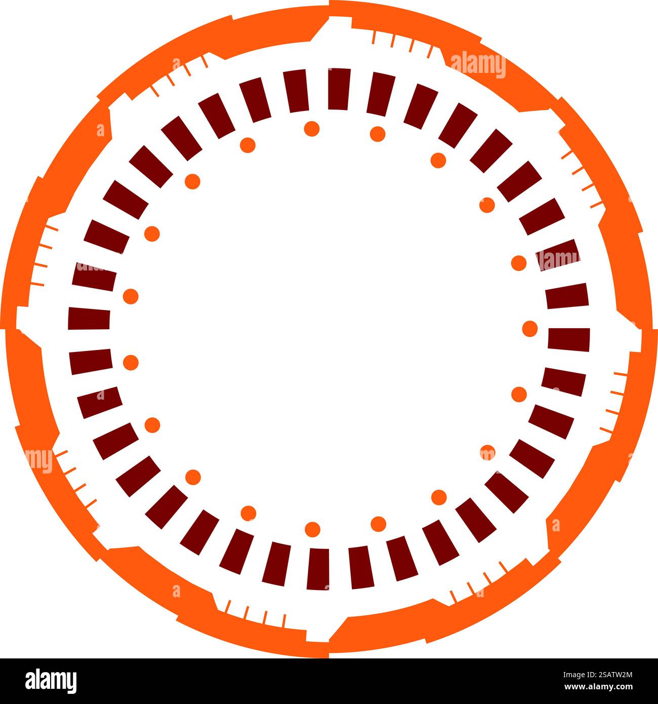 Round progress indicator element in futuristic hud style isolated on ...