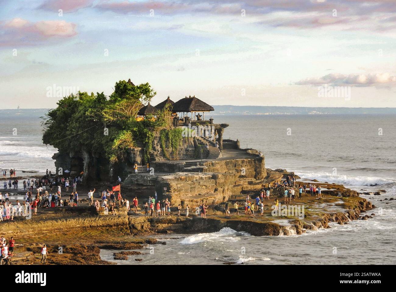 View of Pura Tanah Lot Temple in Tabanan, Bali, Indonesia, Asia Stock ...