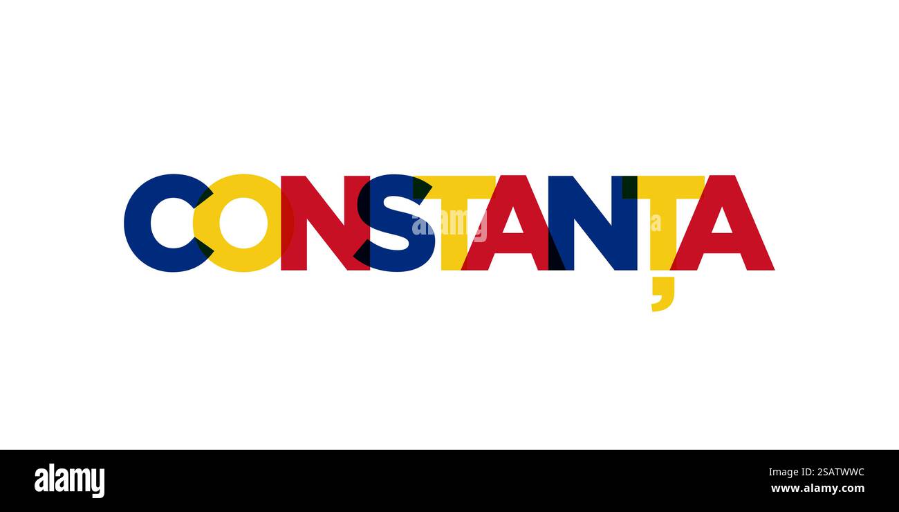 Constanta in the Romania emblem for print and web. Design features ...