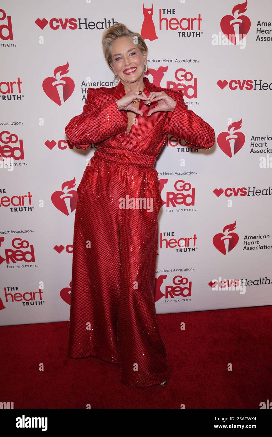 Sharon Stone at arrivals for The American Heart Association s Go Red ...