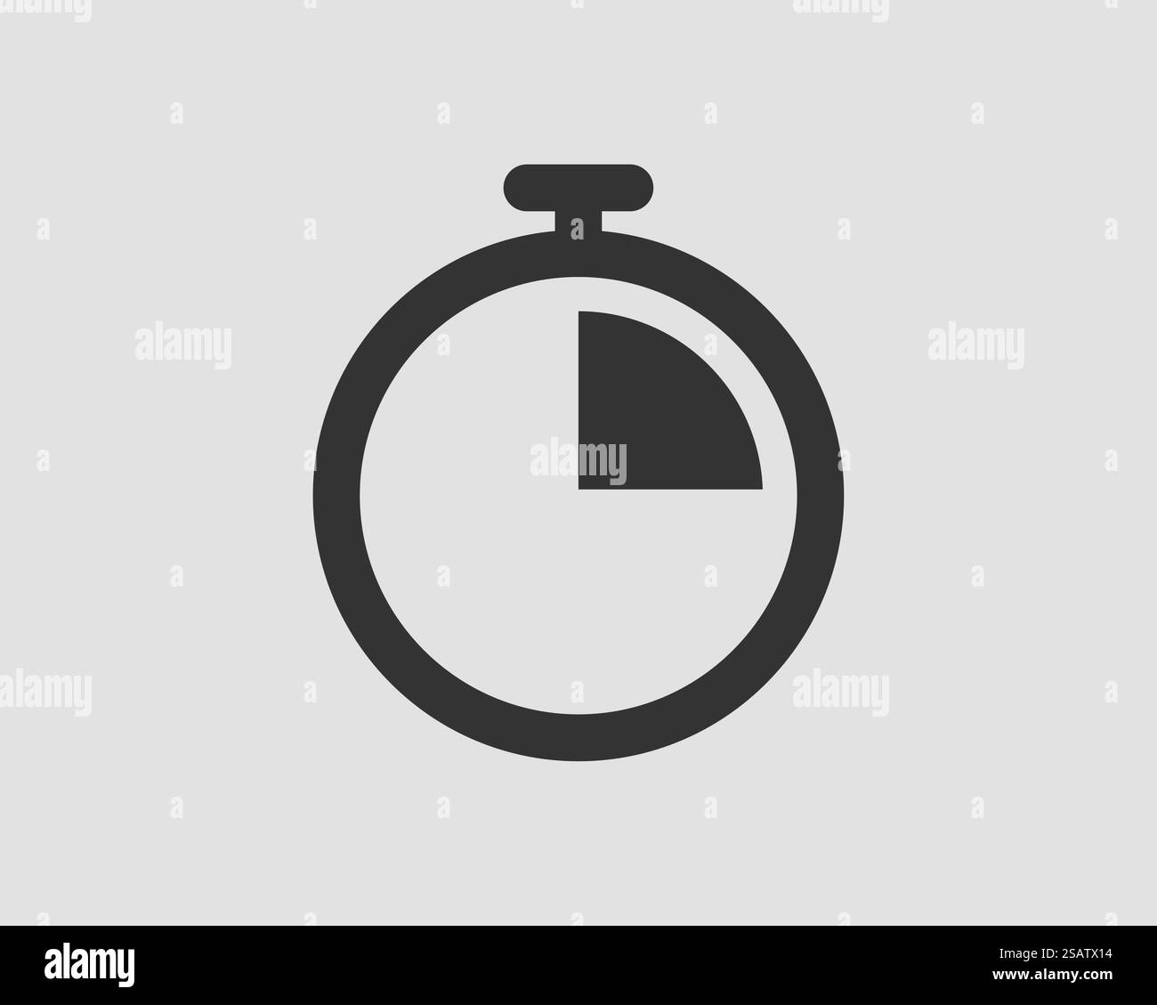 Timer icon. Stop watch vector pictogram. Stopwatch isolated on white background Stock Vector ...