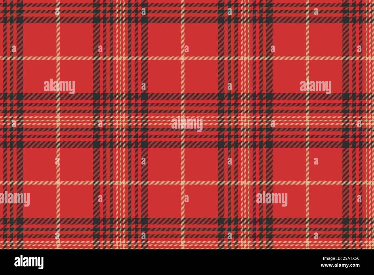 Check red tartan seamless pattern. Vector illustration.. Check red tartan seamless pattern Stock ...