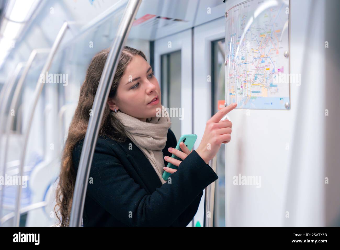 Checking subway map hi-res stock photography and images - Alamy