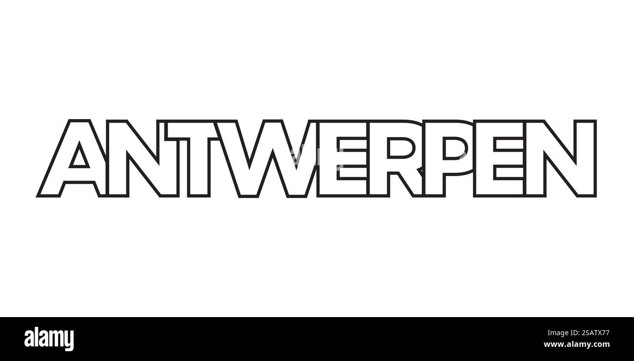 Antwerpen in the Belgium emblem for print and web. Design features ...
