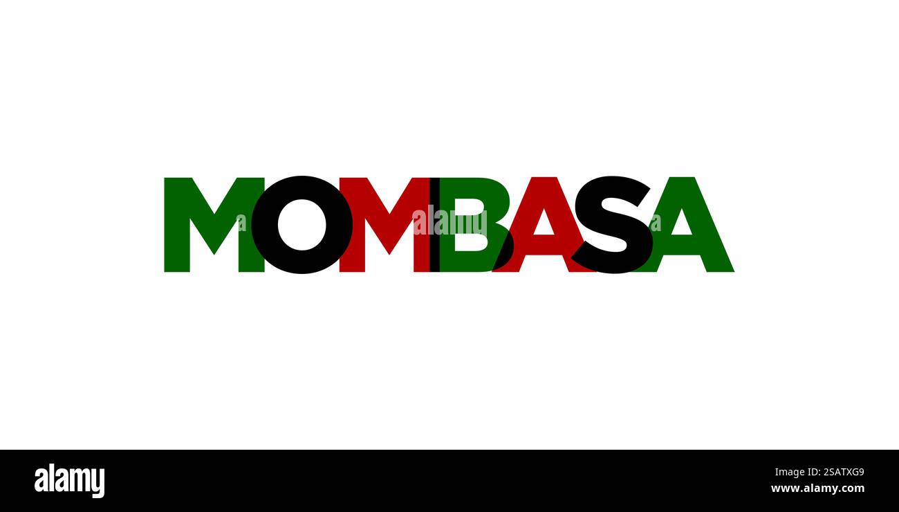 Mombasa in the Kenya emblem for print and web. Design features ...