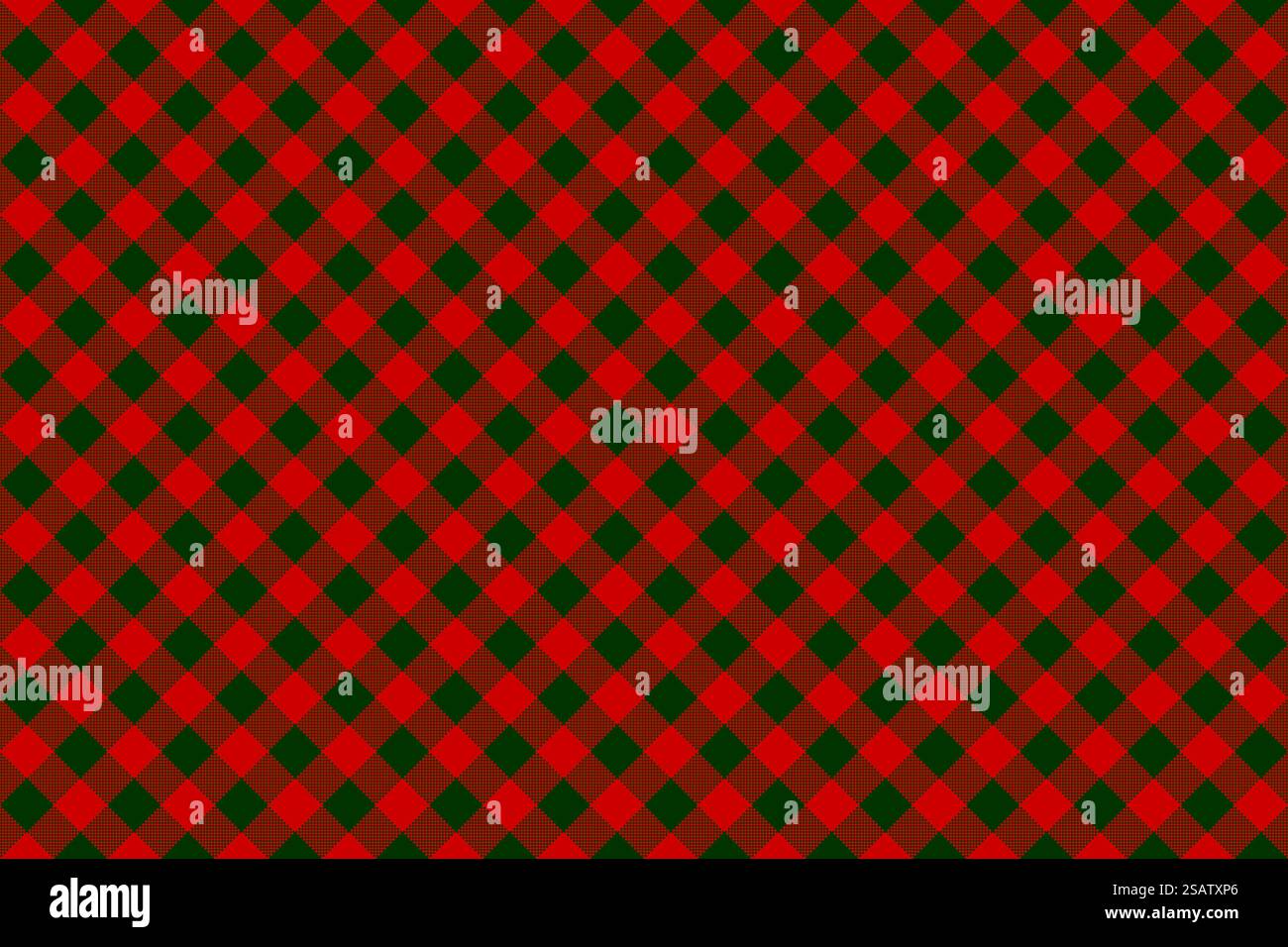 Red green check diagonal seamless background. Vector illustration.. Red ...