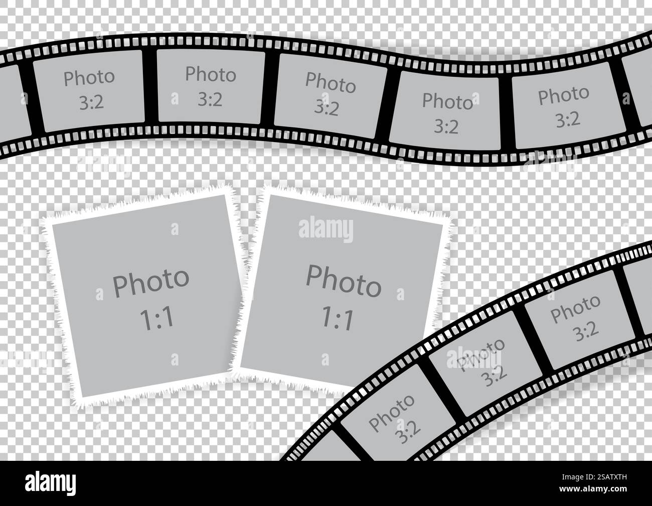 Lovely and romantic wedding frames. Vector illustration.. Lovely and romantic wedding frames ...