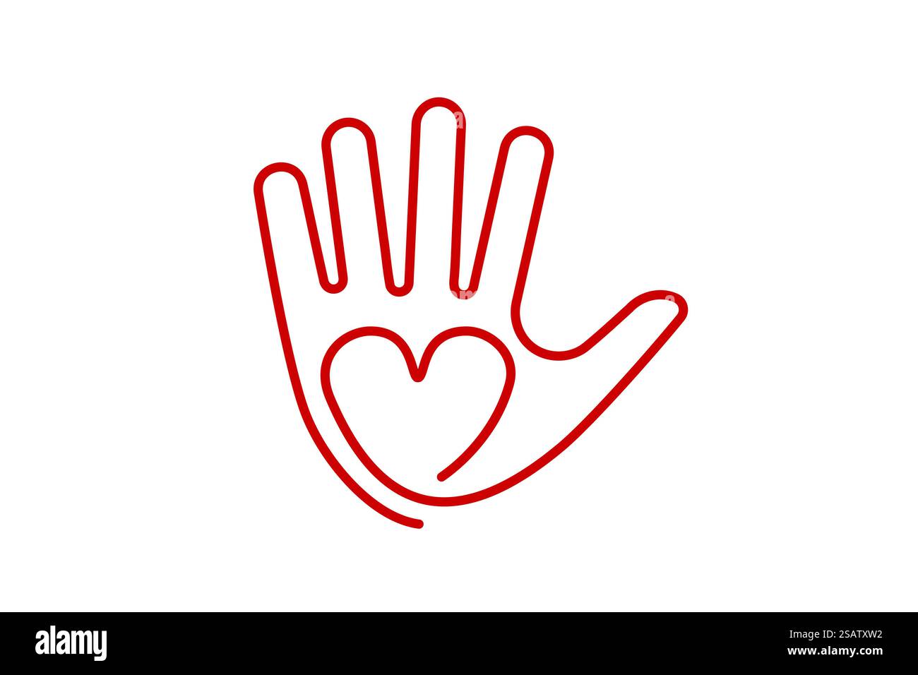 Charity and Relief Icon. Hand Donate blood vector illustration. Healt ...
