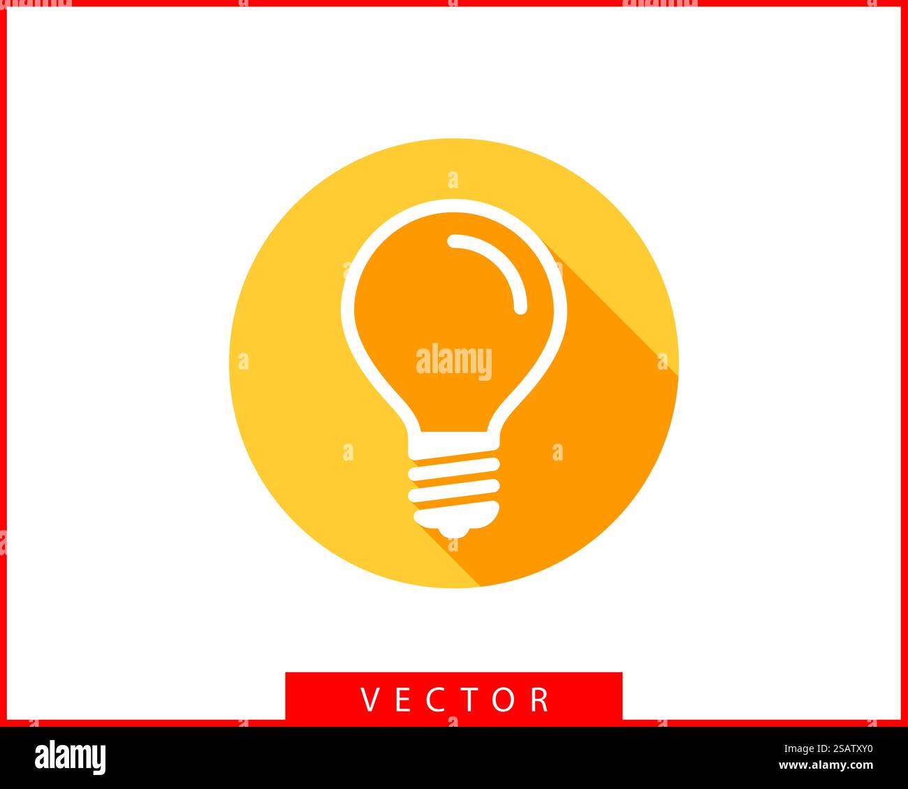 Light bulb icon vector. Llightbulb idea logo concept. Lamp electricity icons web design element ...