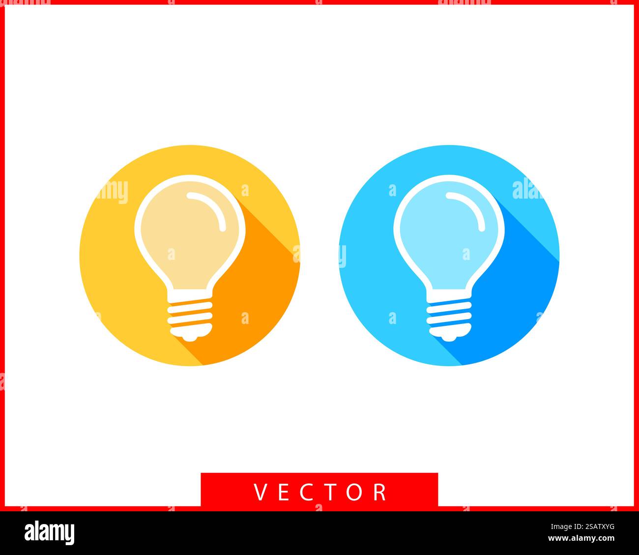 Light bulb icon vector. Llightbulb idea logo concept. Set lamps electricity icons web design ...