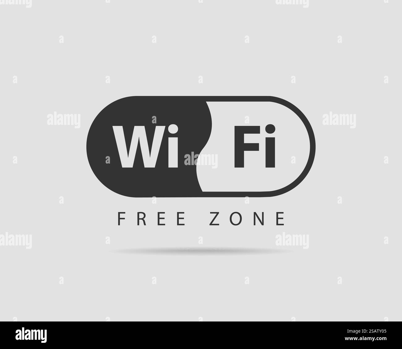 Free wi fi icon. Connection zone wifi vector symbol. Radio waves signal Stock Vector Image & Art ...