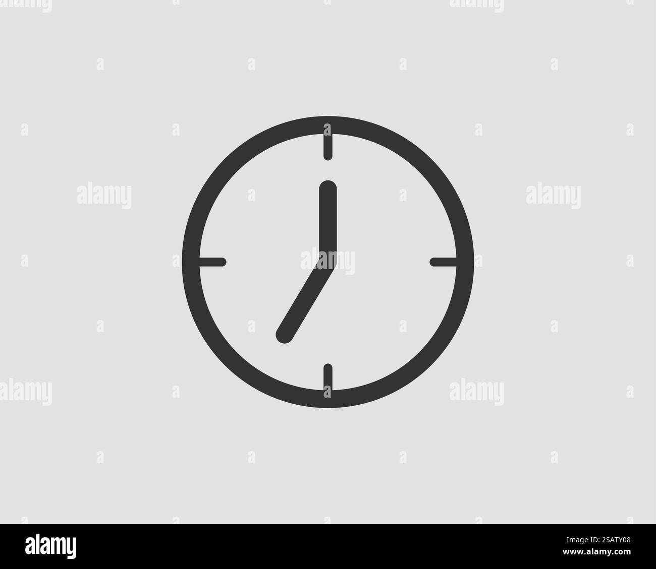 White alarm clock icon isolated Stock Vector Images - Alamy