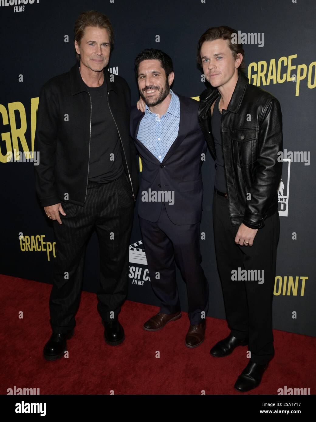 January 30, 2025, Los Angeles, California, USA: Rob Lowe, Rory Karpf ...