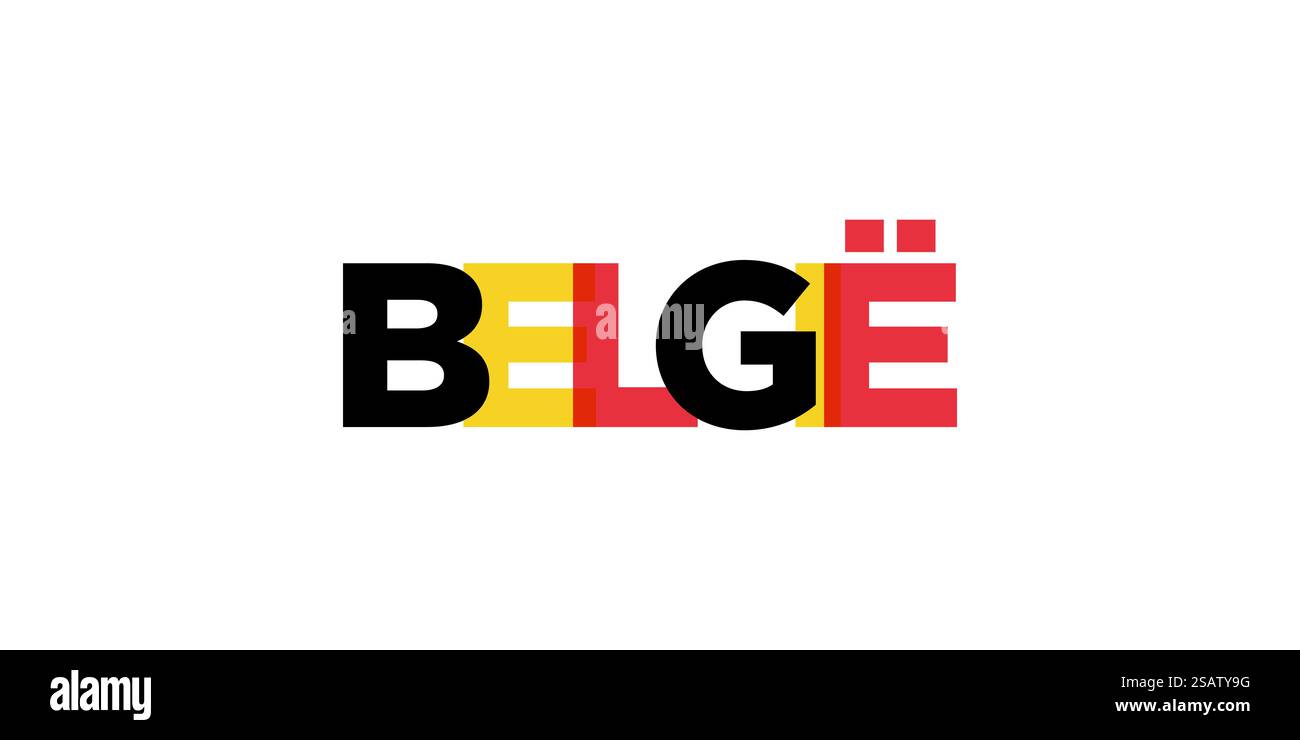 Belgium emblem for print and web. Design features geometric style ...