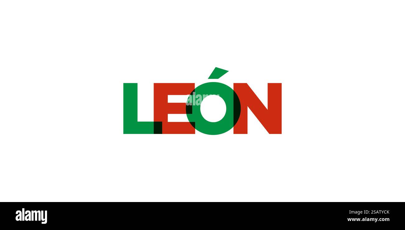 Leon in the Mexico emblem for print and web. Design features geometric ...