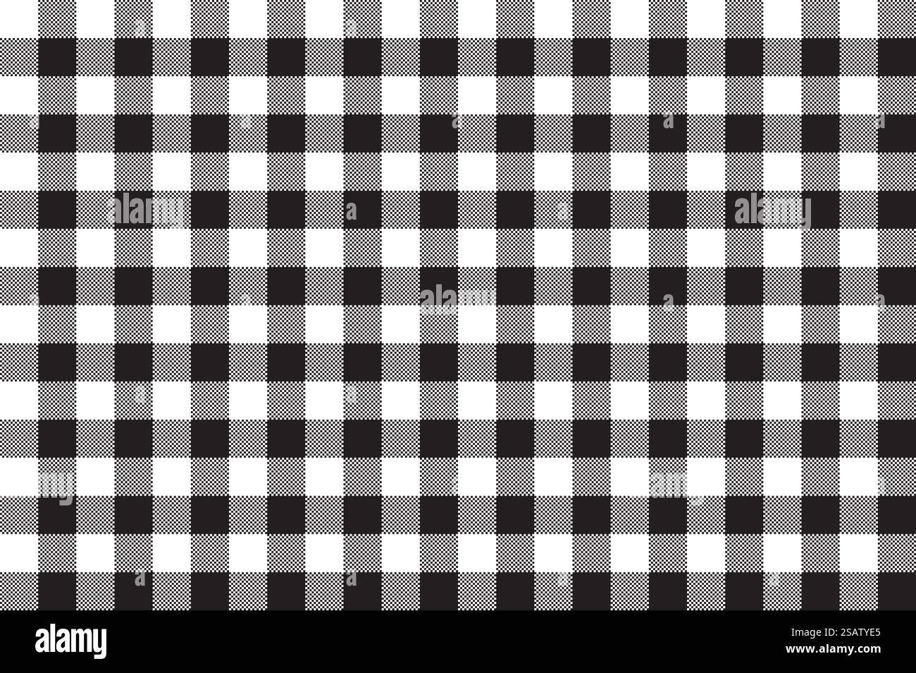 Black white checkerboard check seamless background. Vector illustration ...