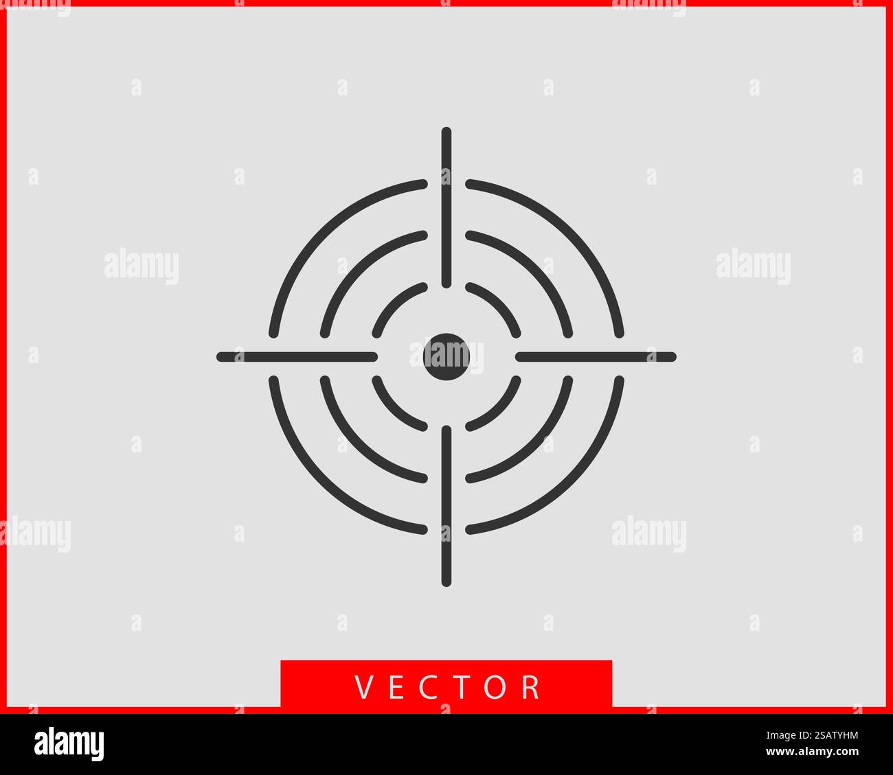 Target icon vector Stock Vector Image & Art - Alamy
