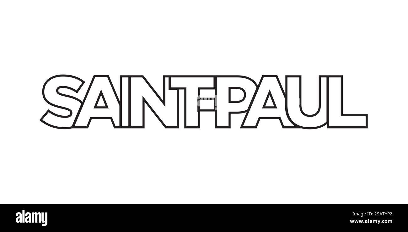 Saint Paul in the France emblem for print and web. Design features ...