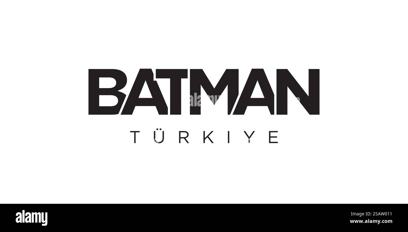 Batman in the Turkey emblem for print and web. Design features ...
