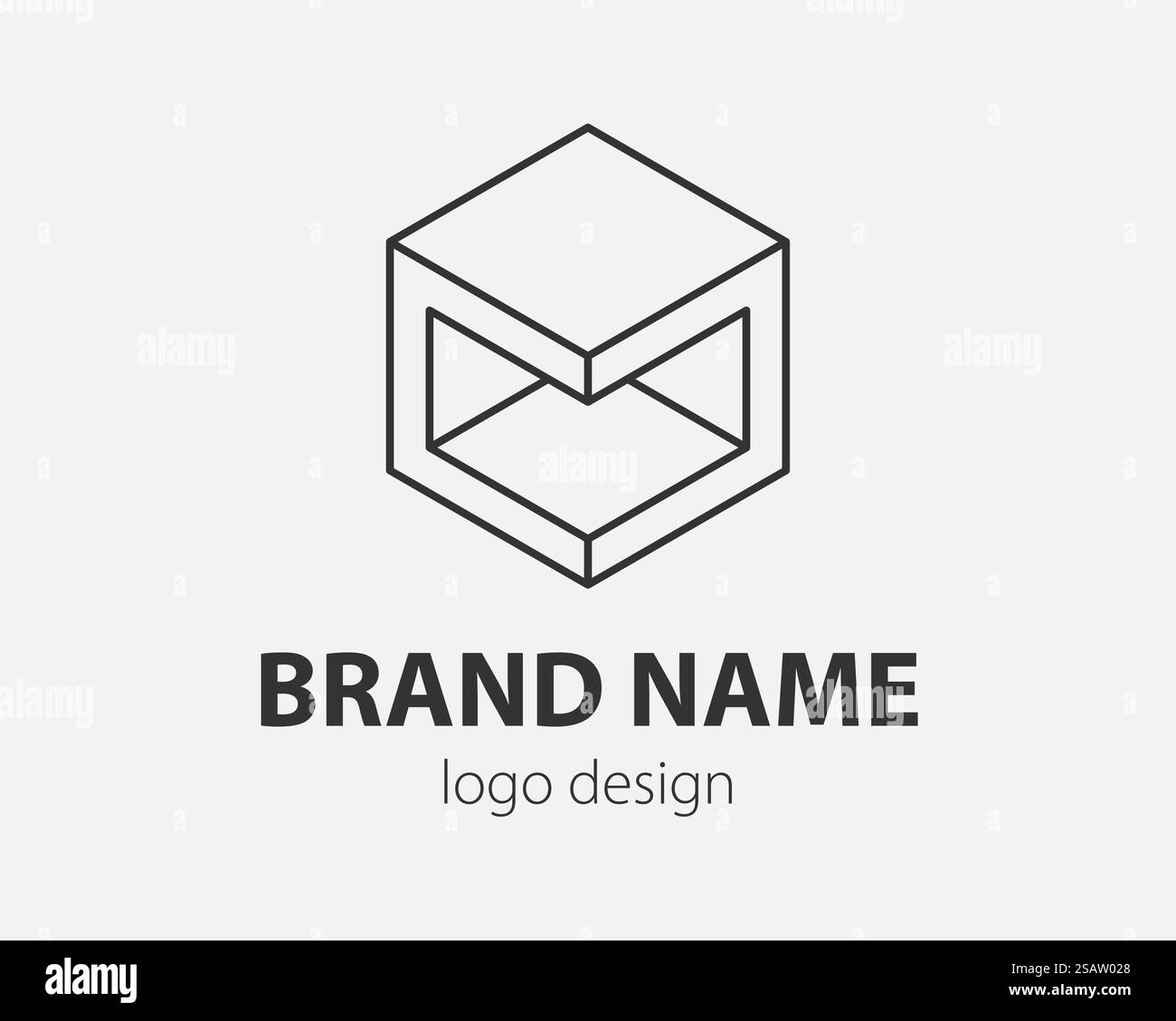 Block Logo abstract design Technology communication vector template ...