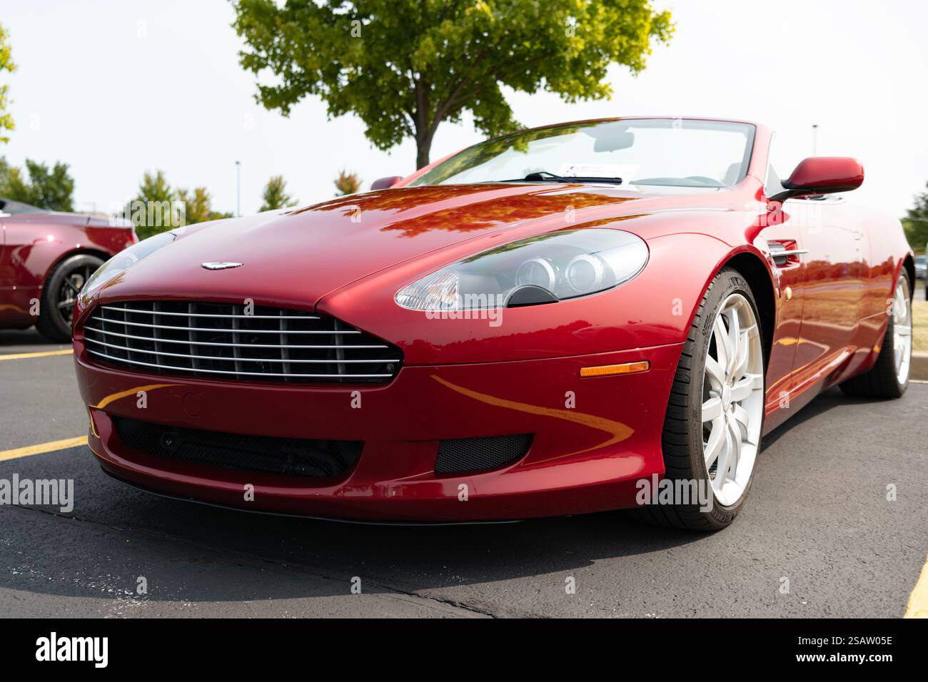 Chicago, Illinois, USA - September 08, 2024: Aston Martin DB9 Volante ...