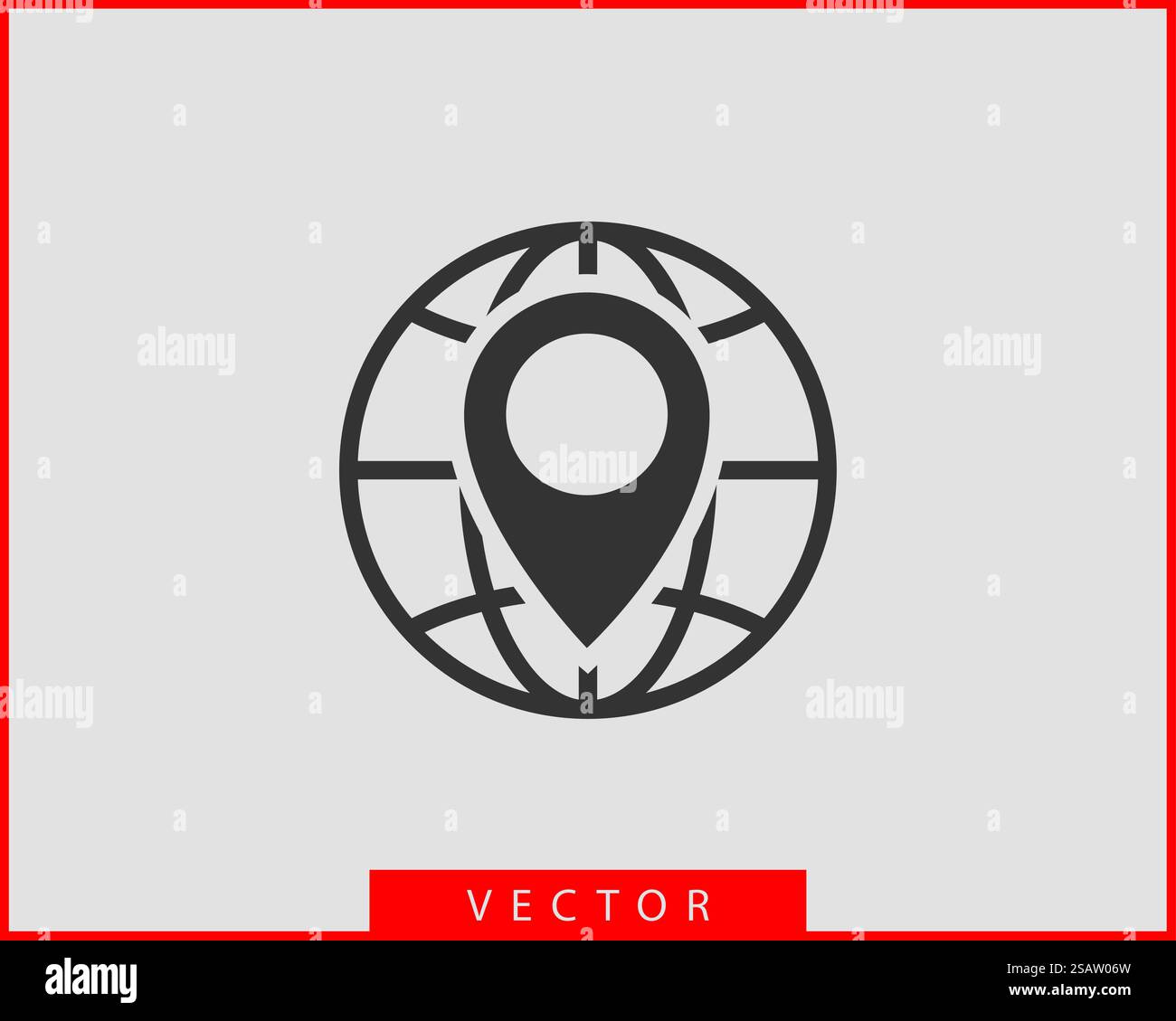 Map icons. Marker pointer. Pin location vector icon. GPS navigation symbol Stock Vector Image ...