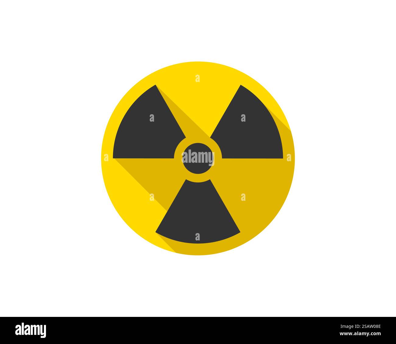 Radiation icon vector. Warning radioactive sign danger symbol Stock ...