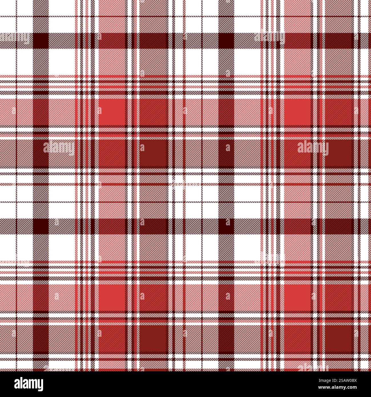 Red abstract check textile seamless pattern. Vector illustration.. Red ...