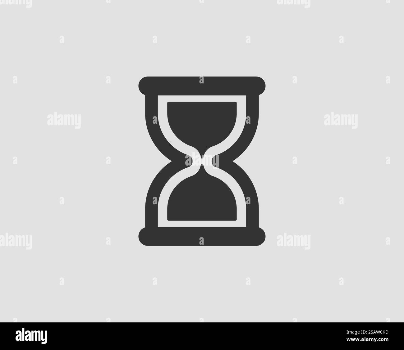 Hourglass icon flat design. Sand glass vector. Time concept Stock ...