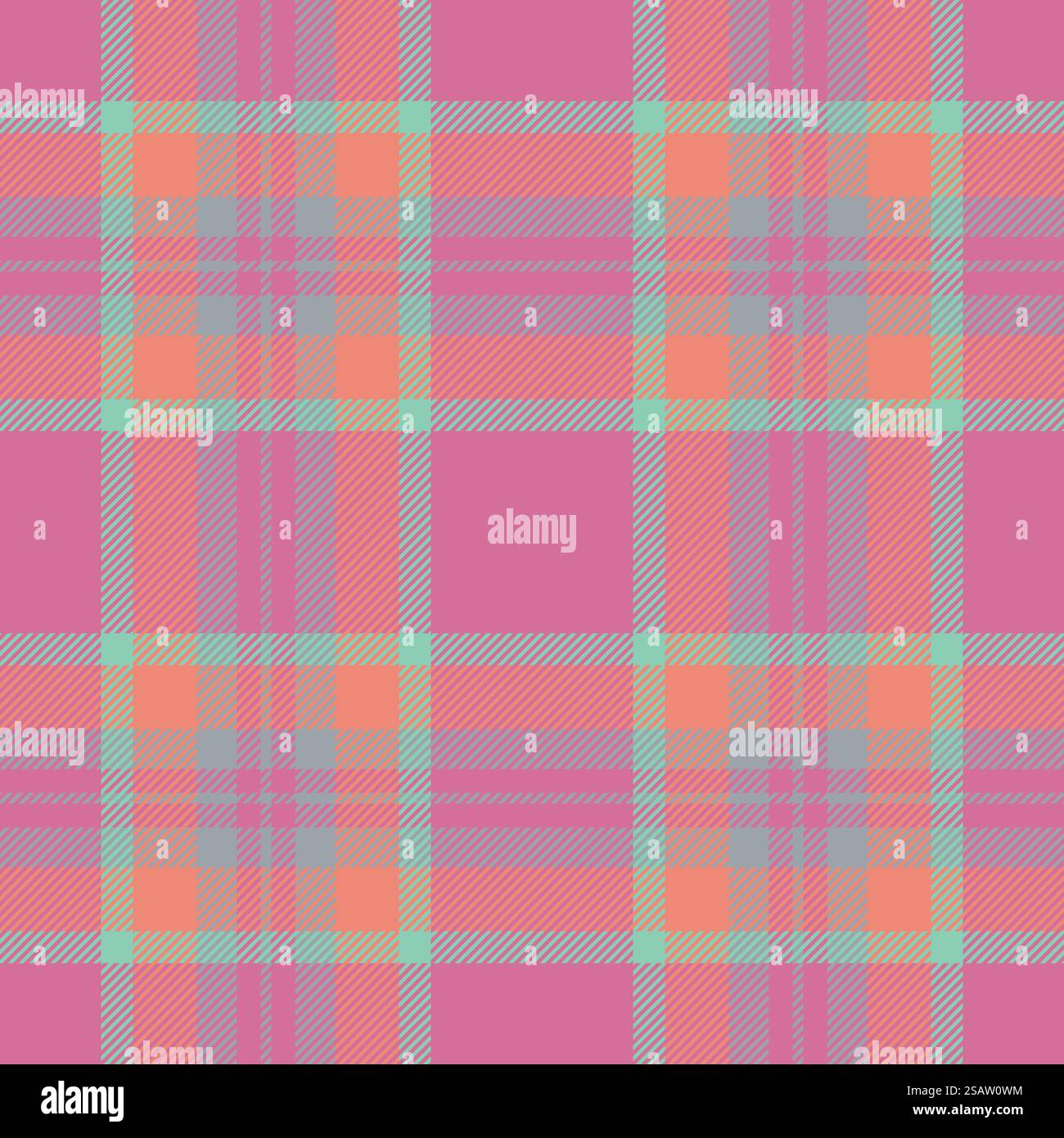 Plaid seamless pattern in pink. Check fabric texture. Vector textile ...