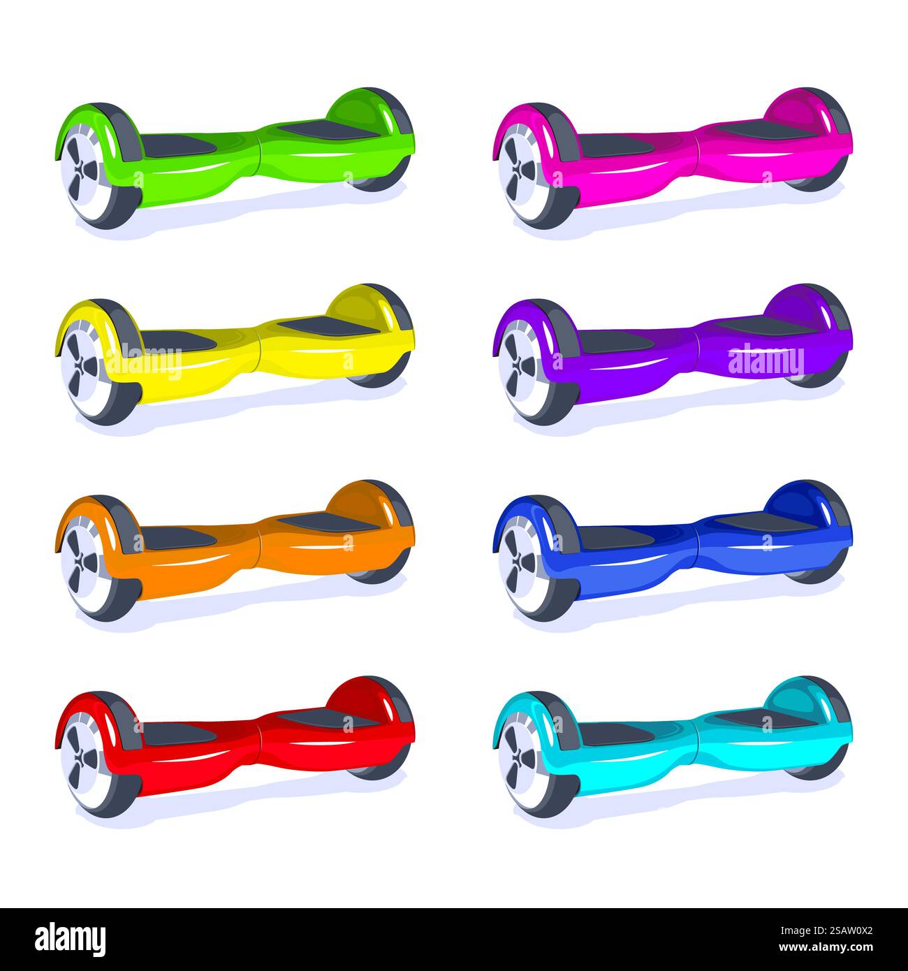 Flat gyroscooter different ?olor set hoverboard two wheels self ...