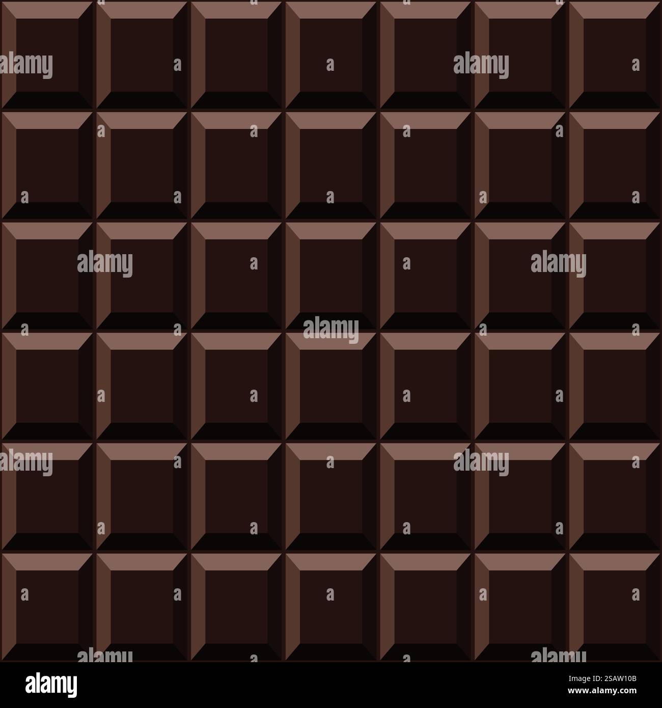 Dark chocolate seamless pattern sweet texture. Vector background.. Dark ...