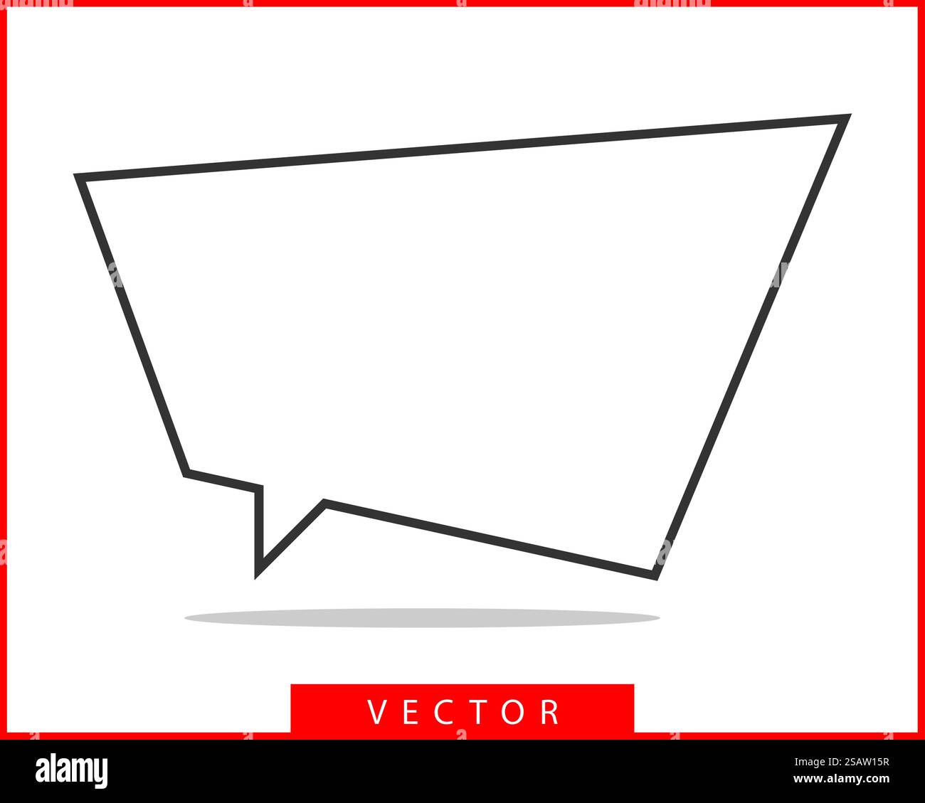 Talk bubble speech icon. Blank empty bubbles vector design elements ...