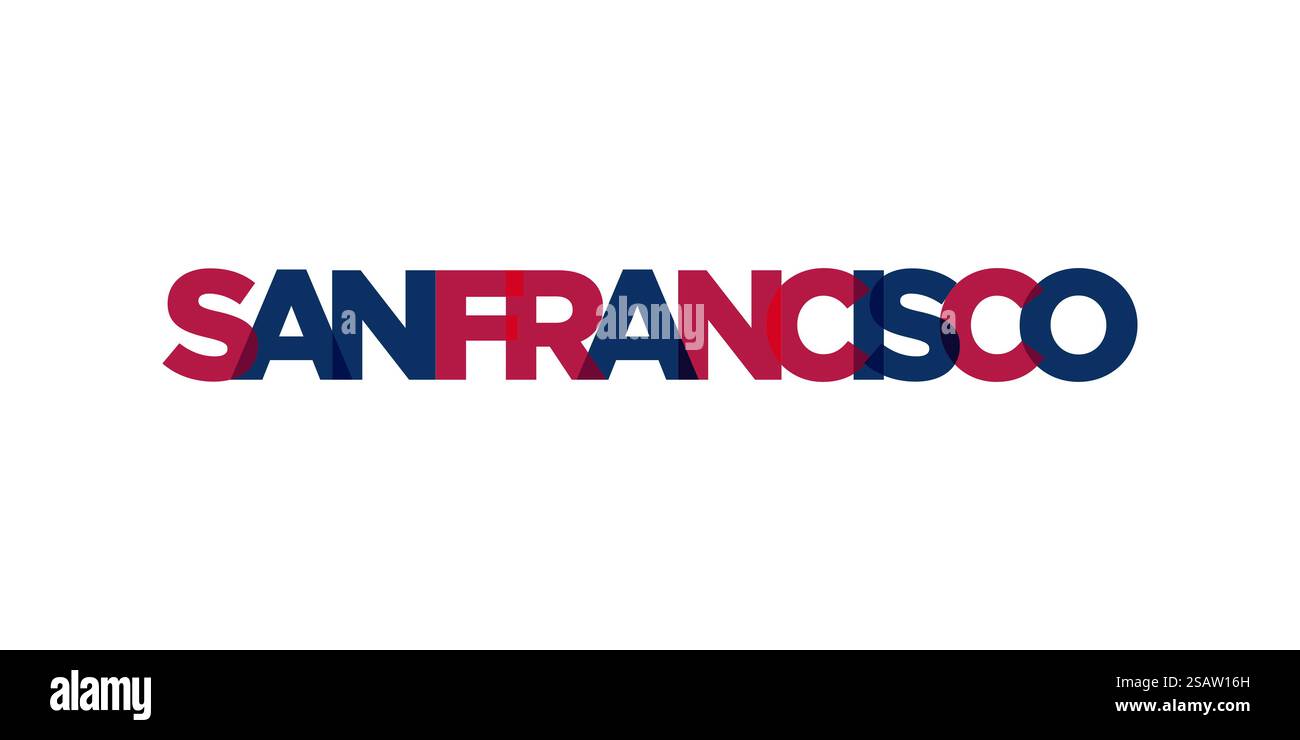 San Francisco, California, USA typography slogan design. America logo ...