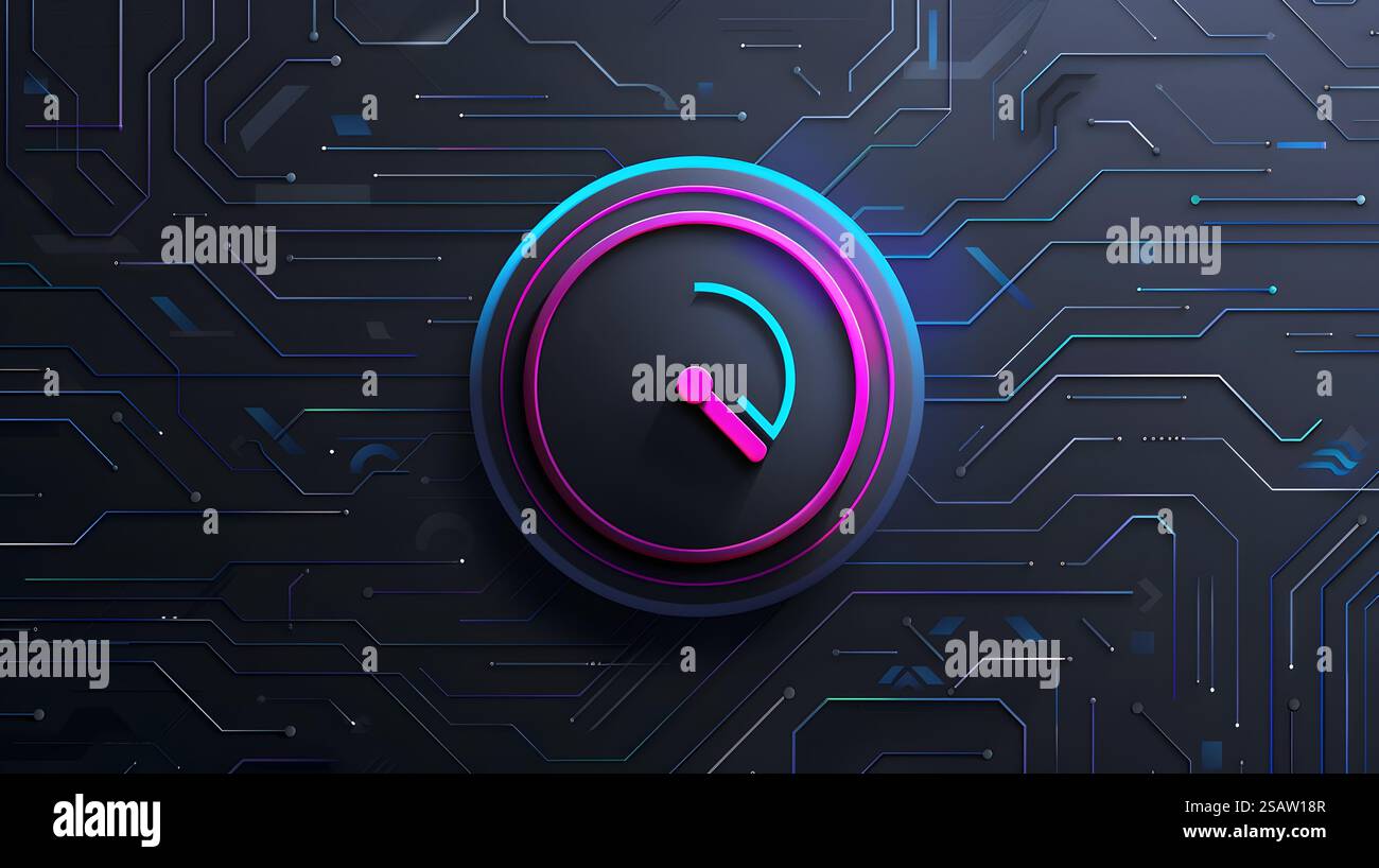 This visually striking image showcases a sleek,futuristic user ...