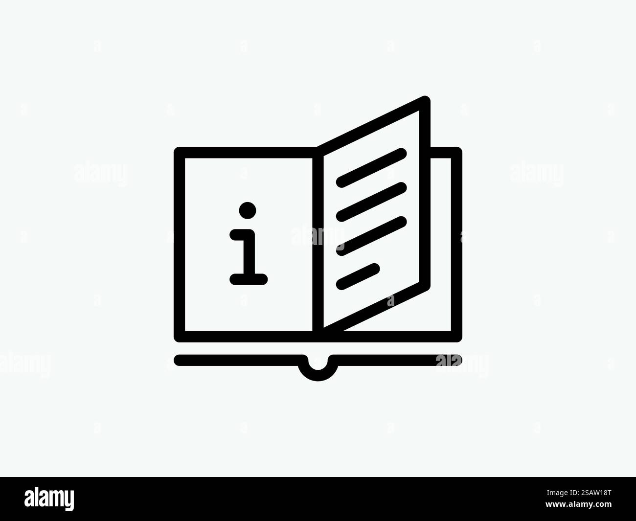 Guide icon vector, user manual. Service information document ...